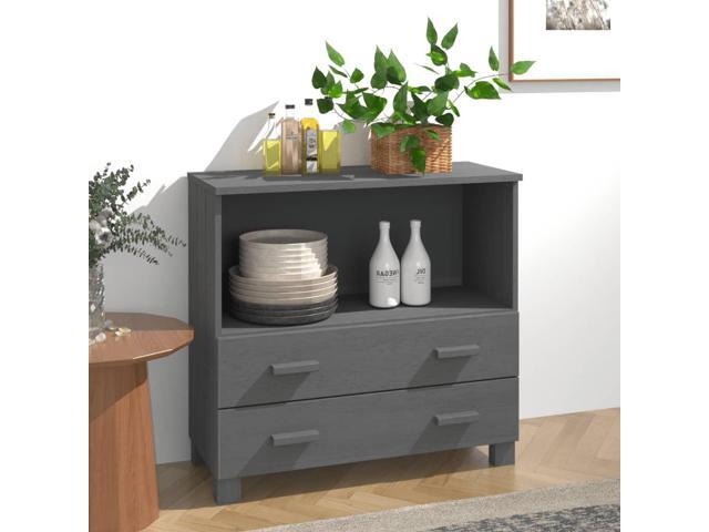 Click here for vidaXL Sideboard HAMAR Dark Gray 33.5x13.8x31.5 So... prices