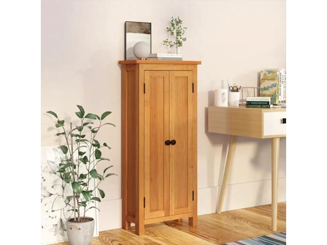 Click here for Storage Cabinet 19.7x8.7x43.3 Solid Oak Wood - Bro... prices