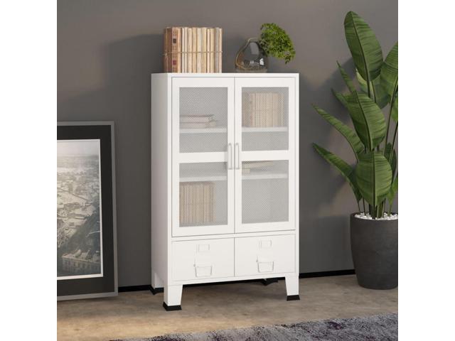 Click here for vidaXL Industrial Storage Chest White 27.6x15.7x45... prices