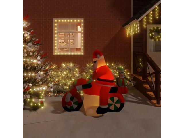 Click here for vidaXL Christmas Inflatable Santa on Motorcycle LE... prices