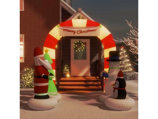 Click here for vidaXL Inflatable Arch Gate Christmas Santa and Sn... prices