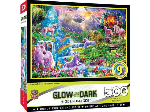 Click here for Unicorns Retreat 500 Piece Hidden Images Glow In T... prices
