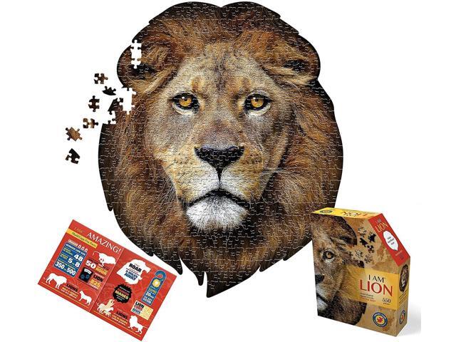 Click here for I AM Lion 550 Piece Animal Head-Shaped Jigsaw Puzz... prices