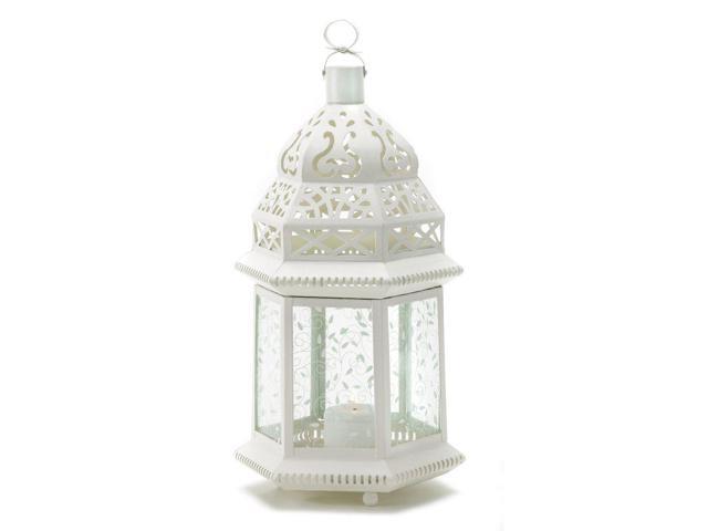 Click here for Vine Patterned Glass Garden Lantern - 15 inches prices