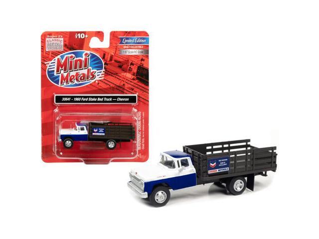 Click here for 1960 Ford Stake Bed Truck Chevron Blue and White 1... prices