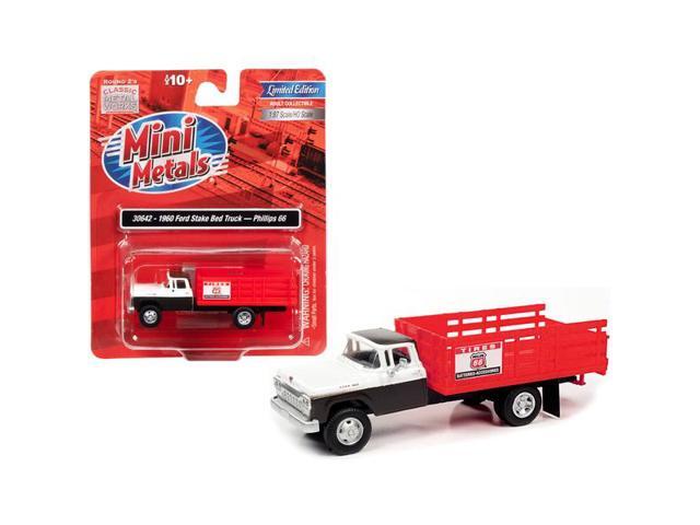 Click here for 1960 Ford Stake Bed Truck Phillips 66 Black and Wh... prices