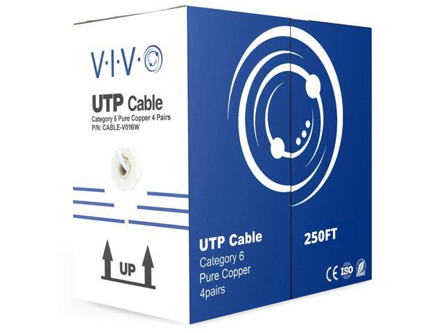Click here for Vivo 250Ft Bulk Cat6 Full Copper Ethernet Cable 23... prices