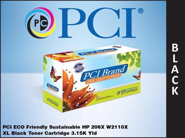 Click here for PCI Brand ECO-Friendly Reman HP 206X W2110X XL Bla... prices