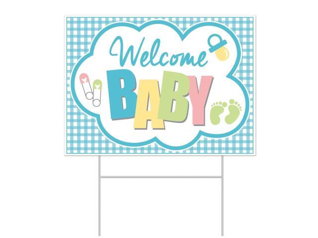 Click here for Welcome Baby Yard Signs - Celebrate With Durable P... prices