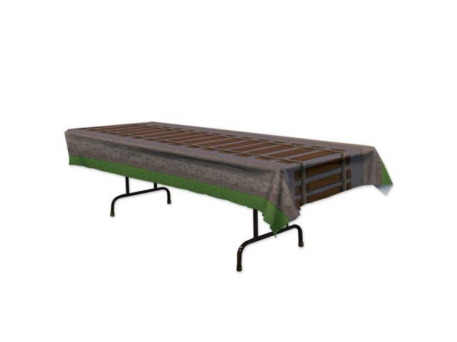Click here for Railroad Track Tablecover - Pack Of 12: Durable  F... prices