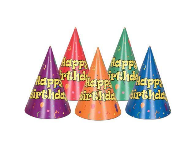 Click here for 144-Pack Balloon & Confetti Birthday Cone Hats: Fe... prices