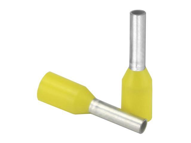 Click here for Pacer Yellow 18 AWG Wire Ferrule - 6mm Length - 25... prices