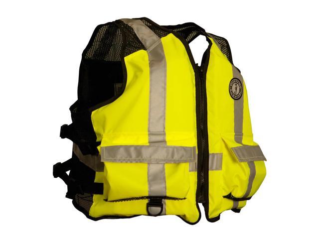 Click here for Mustang High Visibility Industrial Mesh Vest - Flu... prices