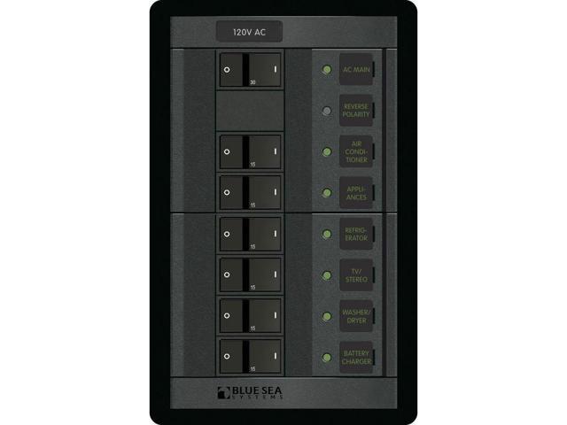 Click here for Blue Sea 1202 120V Ac Main + 6 Positions - Vertica... prices