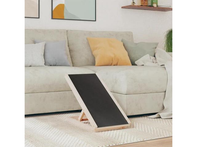 Click here for vidaXL Dog Ramp Gray 27.6x13.8 Solid Wood Fir prices