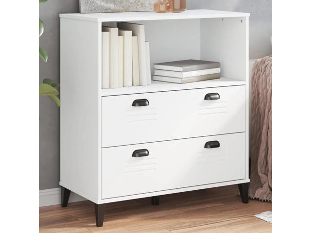 Click here for vidaXL Bookcase VIKEN White 31.5x15.7x35.4 Enginee... prices