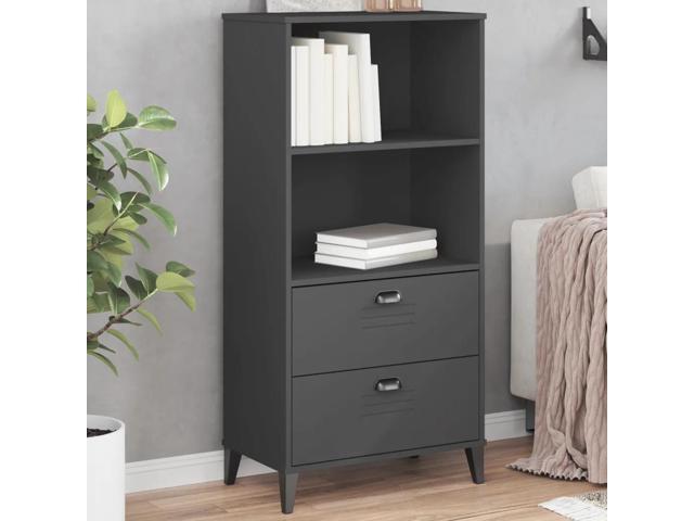 Click here for vidaXL Bookcase VIKEN Anthracite Gray 23.6x13.8x48... prices