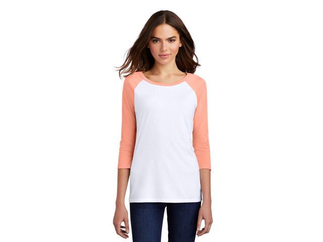 Click here for District Womens Perfect Tri 3/4-Sleeve Raglan DM13... prices