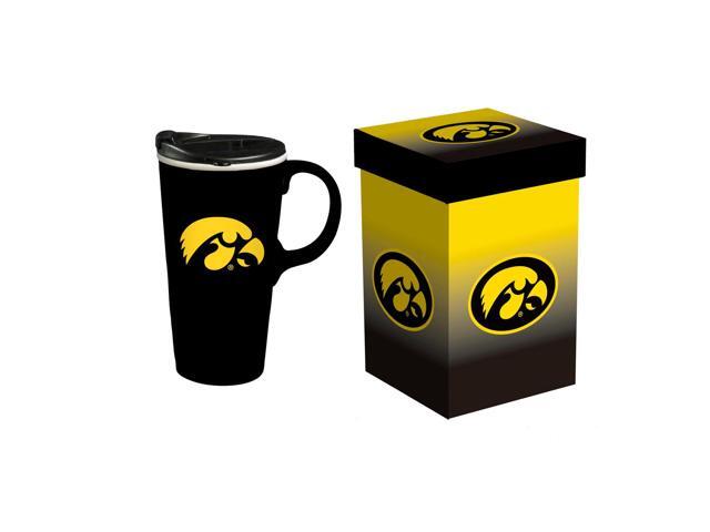 Click here for Iowa Hawkeyes Drink 17oz Travel Latte Boxed prices