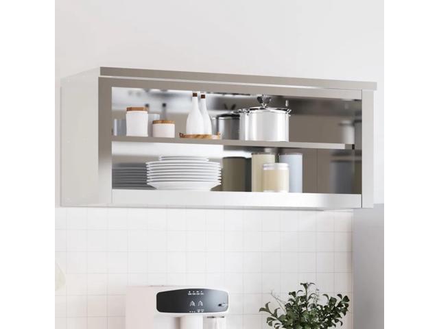 Click here for vidaXL Kitchen Wall Cabinet with Shelf Stainless S... prices