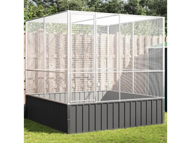 Click here for vidaXL Aviary Silver 83.1x81.5x83.5 Steel prices