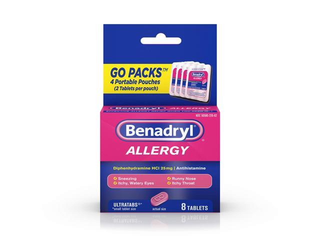 Click here for Benadryl Ultratabs Go Packs Antihistamine Allergy... prices