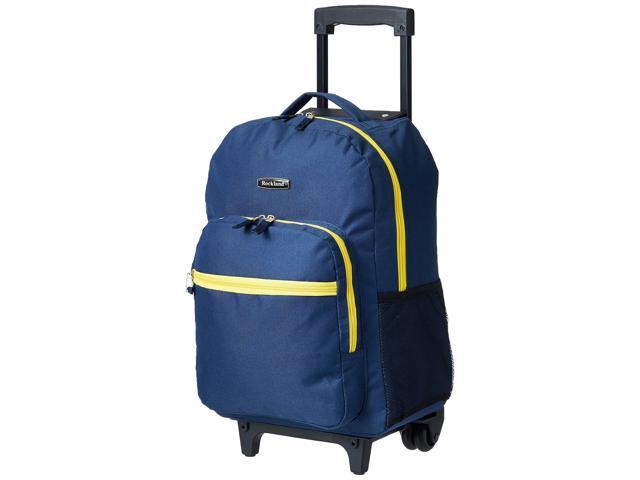 Rockland 17 Rolling Backpack - Navy