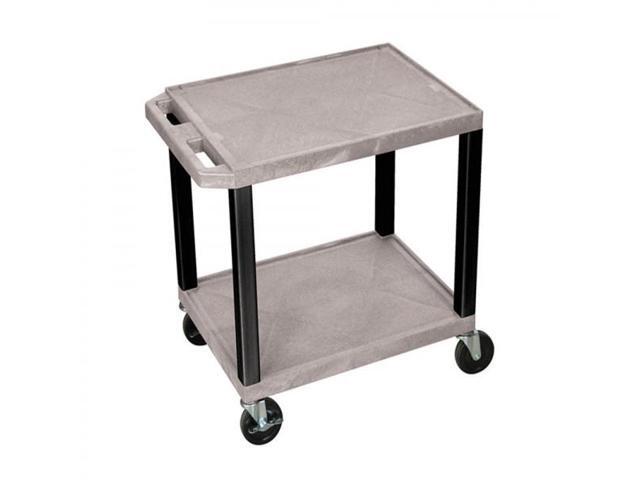 Click here for Luxor WT26GYE-B Tuffy Gray 2 Shelf AV Cart prices