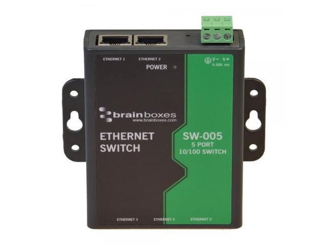 Click here for Brainboxes Switch - 5 ports - DIN rail mountable (... prices