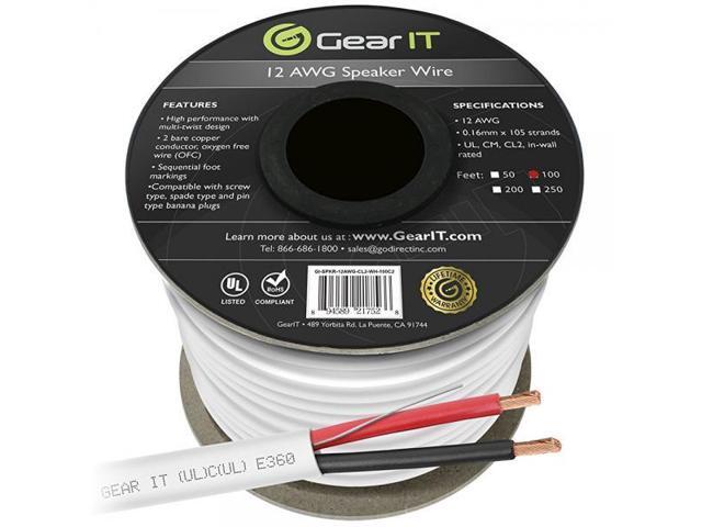 Click here for 12 AWG CL2 OFC In Wall Speaker Wire  GearIT Pro Se... prices