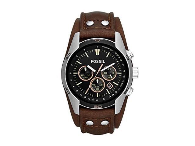 Click here for fossil mens ch2891 coachman chronograph brown leat... prices