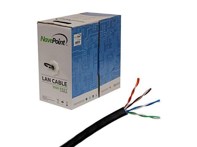 Click here for NavePoint CAT5e 1000FT UTP (CCA) Cable Solid 24AWG... prices