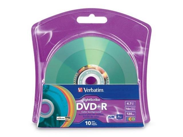 Click here for verbatim 16x dvd+r lightscribe assorted color blan... prices