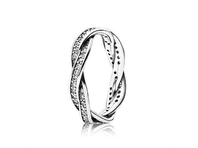 Click here for pandora ring twist of fate  clear cubic zirconia... prices