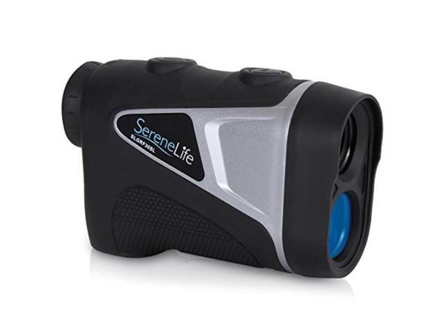 SereneLife Golf Laser Range Finder Monocular with Pin-Seeking Mode - Black