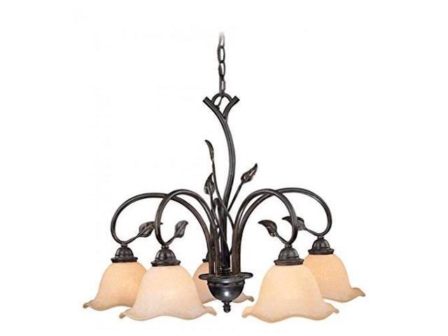 Click here for vaxcel ch38805ol vine 5 light chandelier  oil shal... prices
