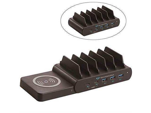 Click here for Techsmarter 6-Port 100W Wireless Charging Station... prices