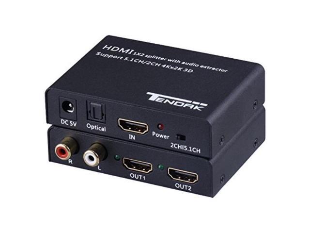 Click here for tendak 1x2 4k hdmi splitter with hdmi audio extrac... prices