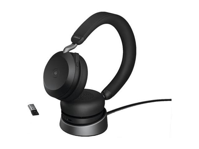Click here for Jabra Evolve2 75 MS with Charging Stand-Black-USB-... prices