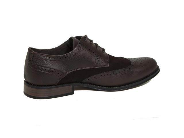 Click here for Alpine Swiss Mens Wing Tip Lace Two-Tone Oxford Dr... prices