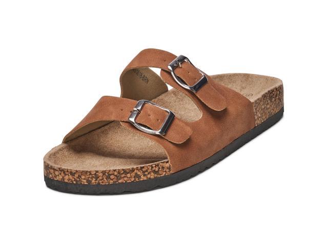 Click here for Alpine Swiss Mens Double Strap Contour Sandals Sli... prices