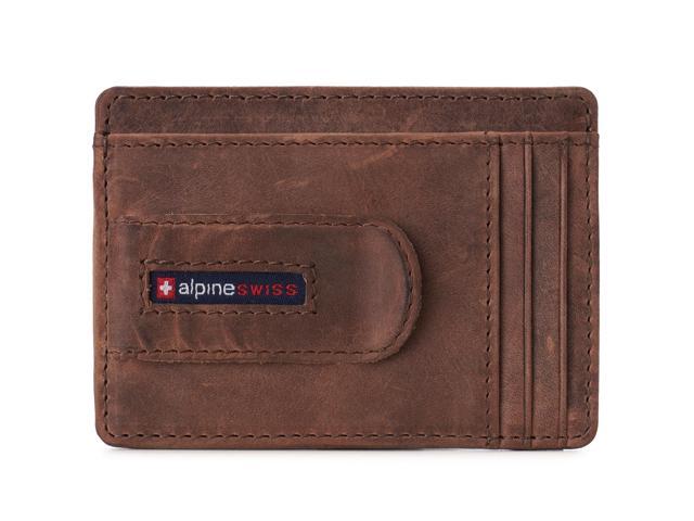 Click here for Alpine Swiss Mens RFID Money Clip Leather Minimali... prices