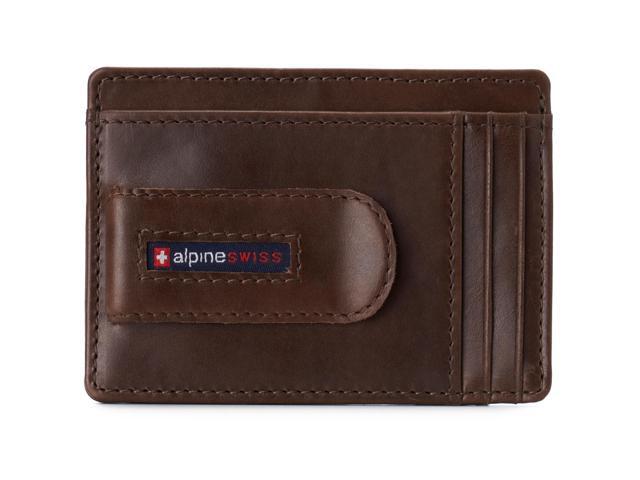 Click here for Alpine Swiss Mens RFID Money Clip Leather Minimali... prices
