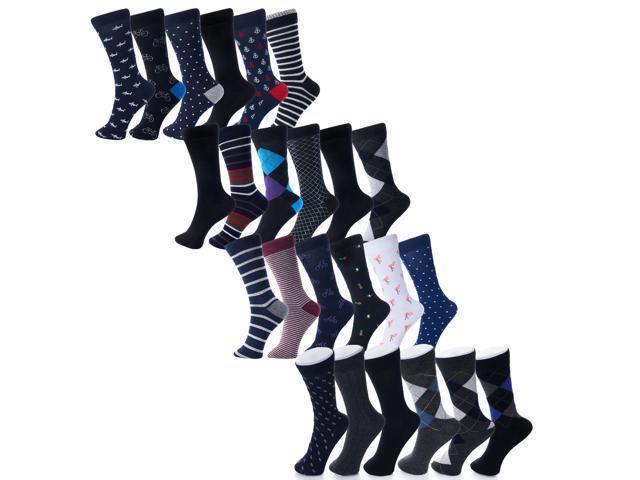 Click here for Alpine Swiss Mens Cotton 24 Pack Dress Socks Solid... prices