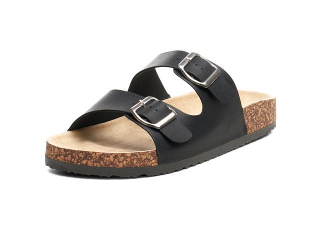 Click here for Alpine Swiss Womens Double Strap Contour Sandals S... prices