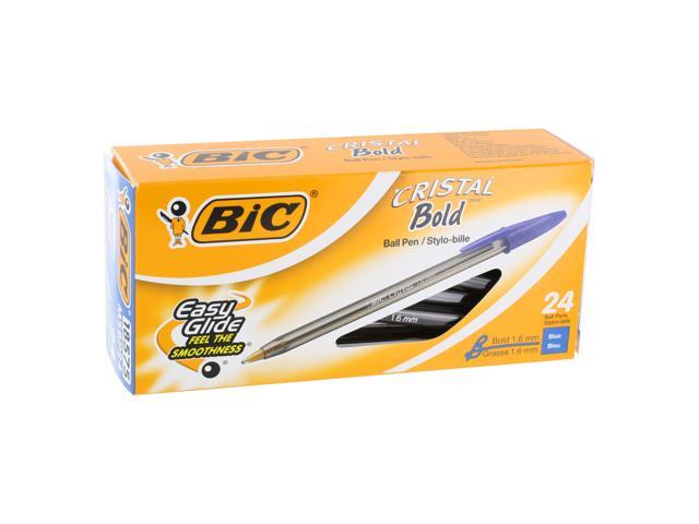 Click here for BIC Cristal Ballpoint Stick Pens Bold Point Blue I... prices