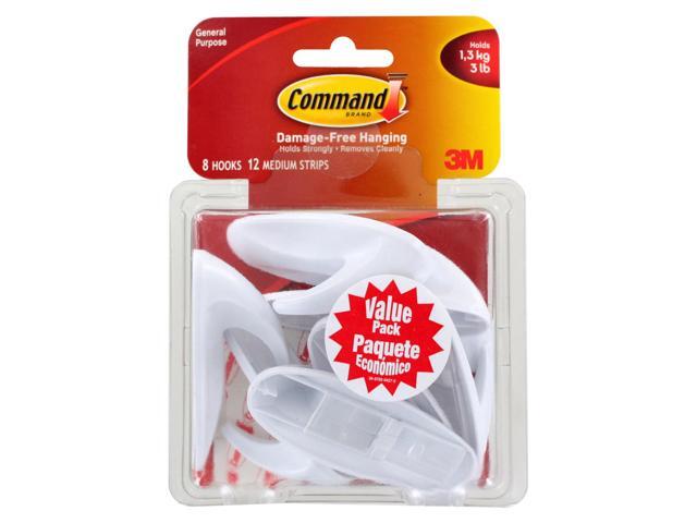 Click here for 3M Command Medium Designer Hooks  White  8-Hooks (... prices
