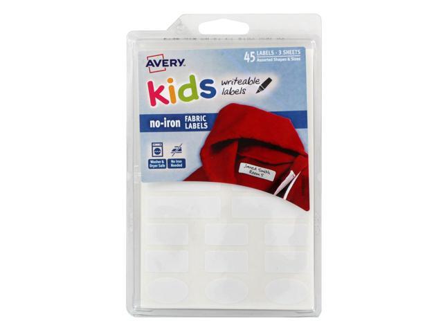 Click here for Avery No-Iron Clothing Labels  Assorted Shapes & S... prices