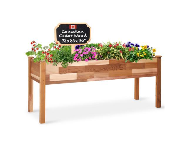 Click here for Jumbl Raised Canadian Cedar Garden Bed Elevated Wo... prices