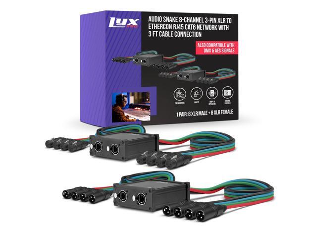 Click here for Pair of LyxPro Audio Snake 8 Channel XLR 3 Pin Mul... prices